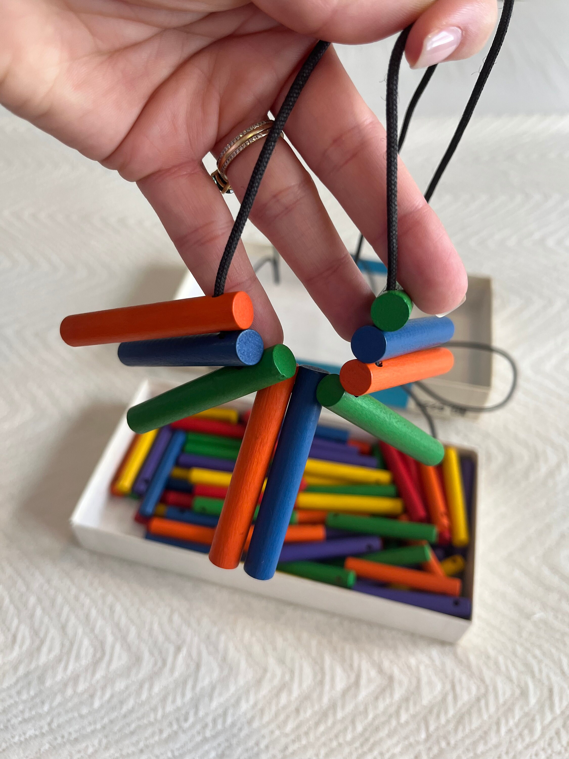 Rare Vintage 60's Ideal Toys Jumbo String Pegs, Design Blocks, Creative ...
