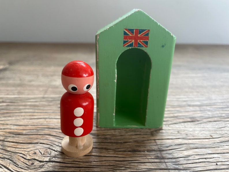 Rare Vintage Susan Wynter English Soldier Wooden Toy Made in - Etsy