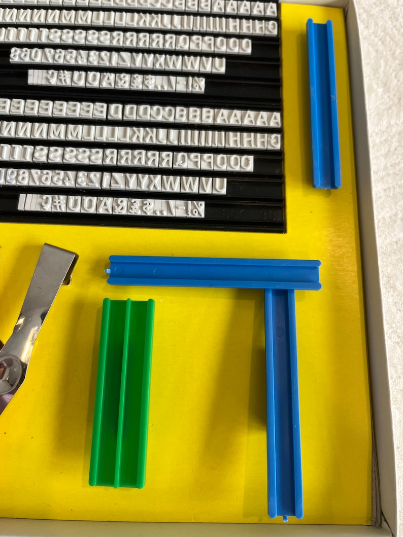 Rare Vintage 70's Kids Rubber Printing Typing Set - Made in Austria - Etsy