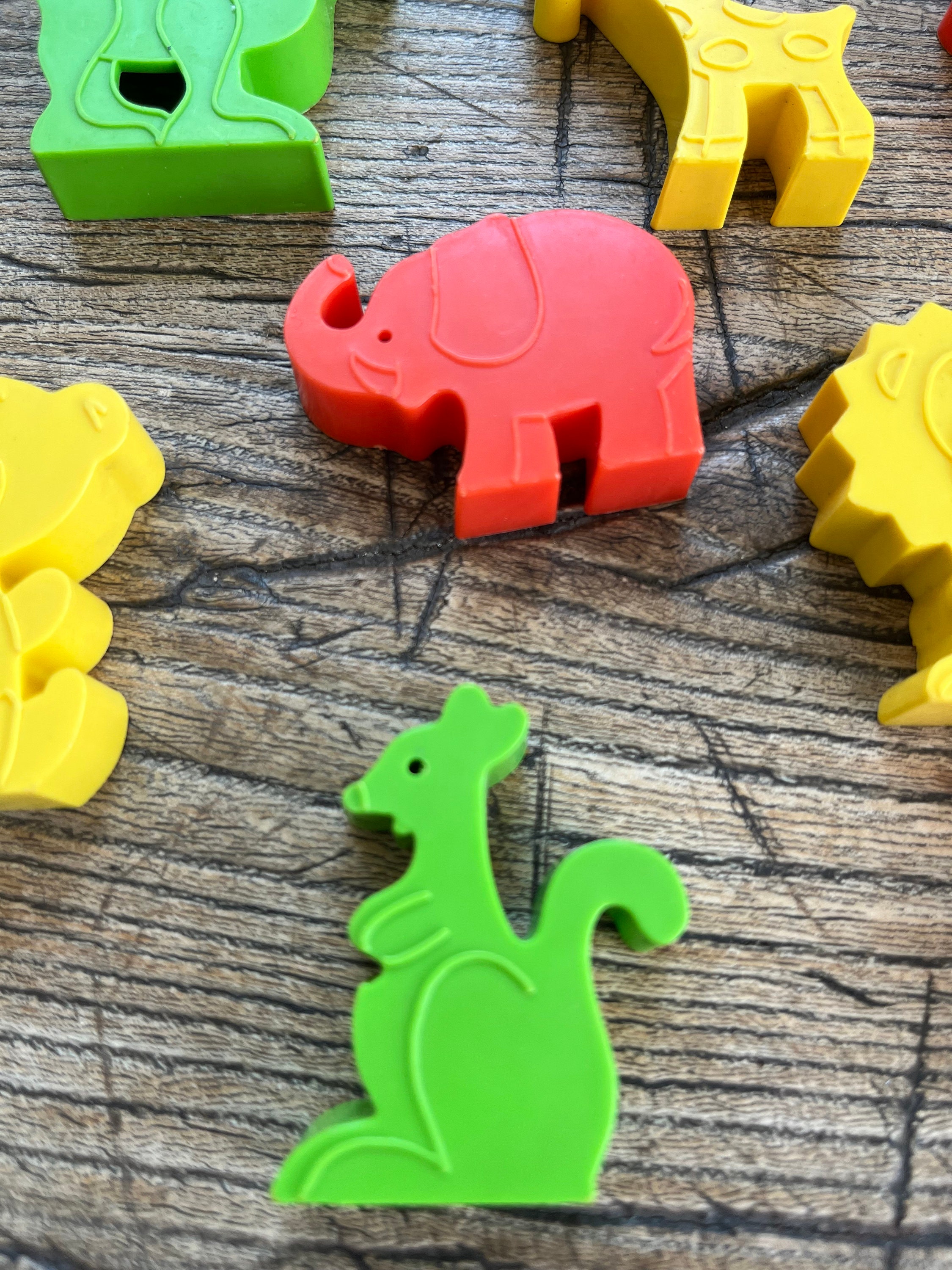 Vintage 80's Gabriel Zoo Animals Puzzle Pieces Play-doh Molds - Etsy