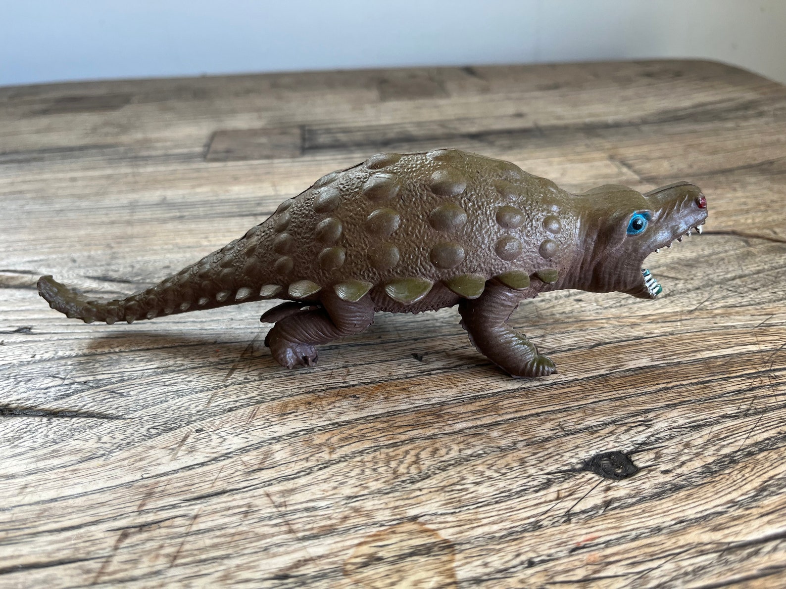 Rare Vintage Large 1970s Ankylosaurus DOR MEI Made in Hong Kong ...