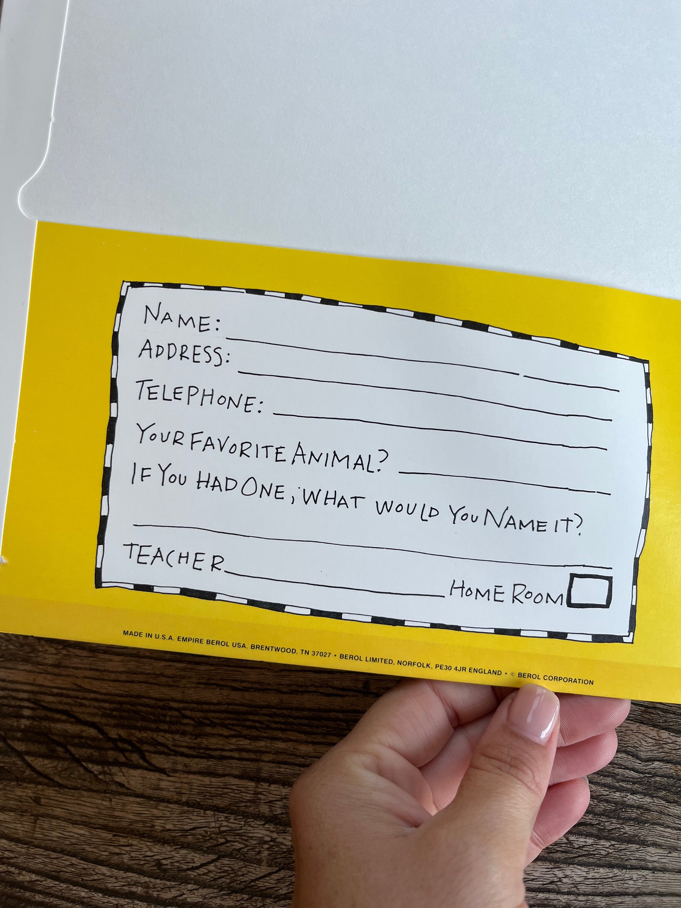 Rare Unusual Vintage 1980's "yikes" Funny Class School Notebook Paper ...