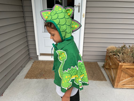 Vintage Green Dragon Cap and Hat Children's Halloween… - Gem