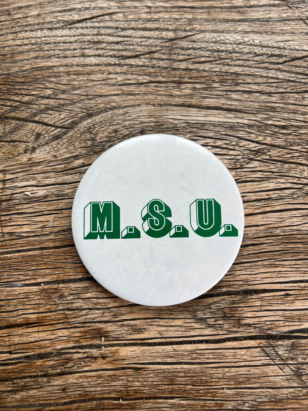 Rare Vintage Football MSU Michigan State Button Pinback - Etsy