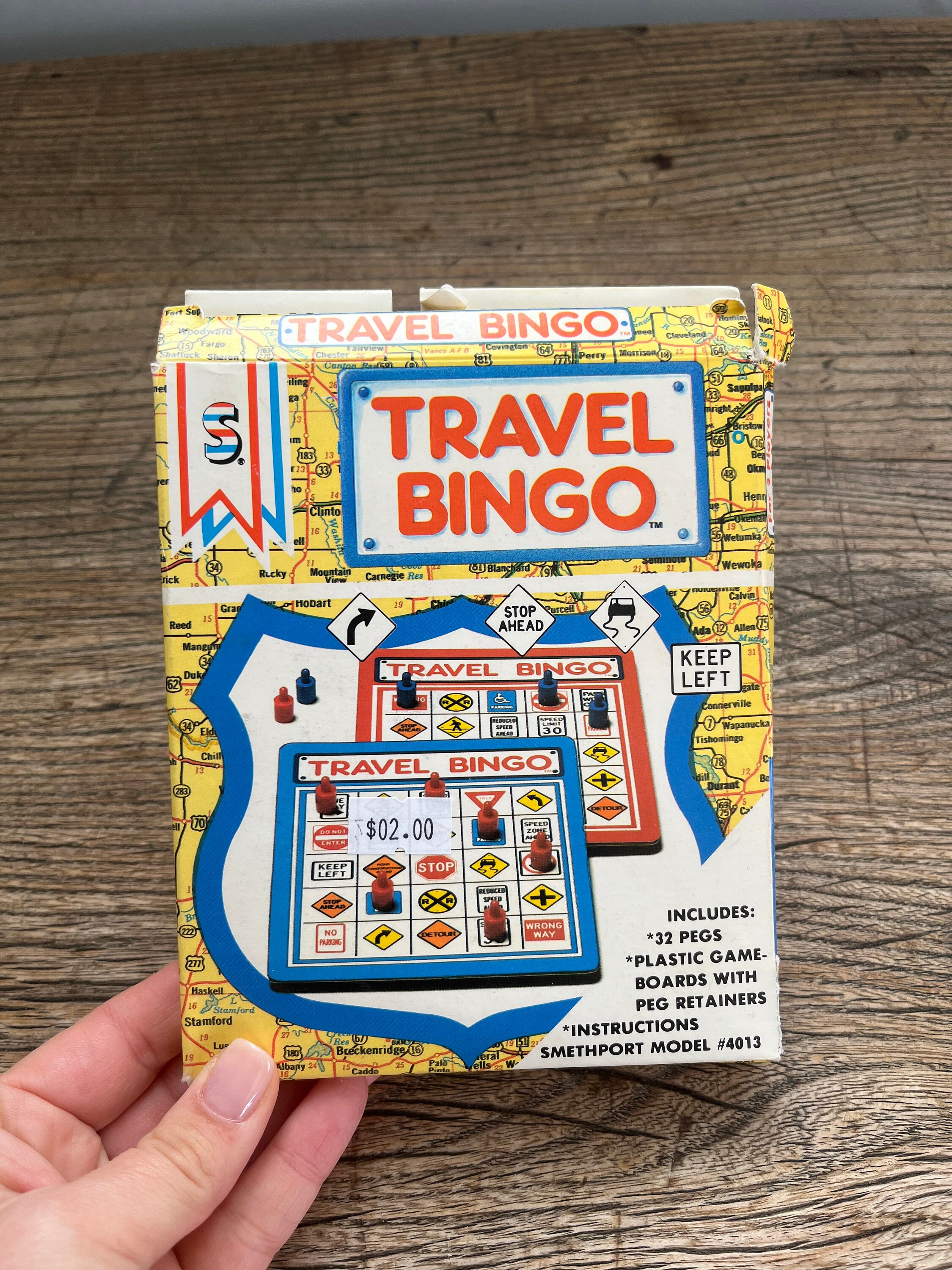 Vintage 1986 Travel Bingo Game Milton Bradley Smethport - Etsy