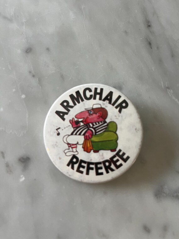 Rare Vintage Sports Football Soccer " Armchair Refere… - Gem