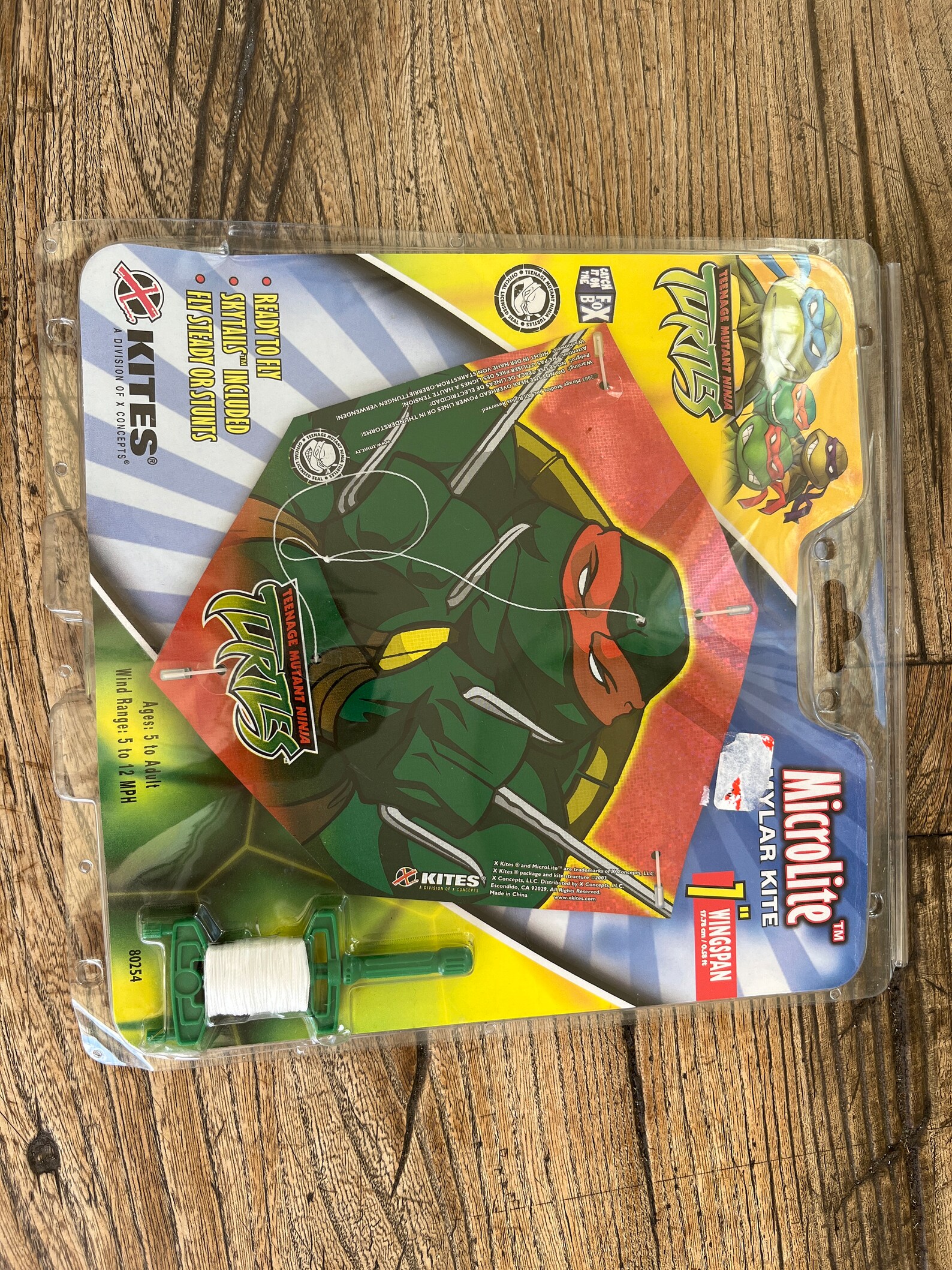 Rare Vintage Teenage Mutant Ninja Turtles TMNT Microlite Mylar Kite ...