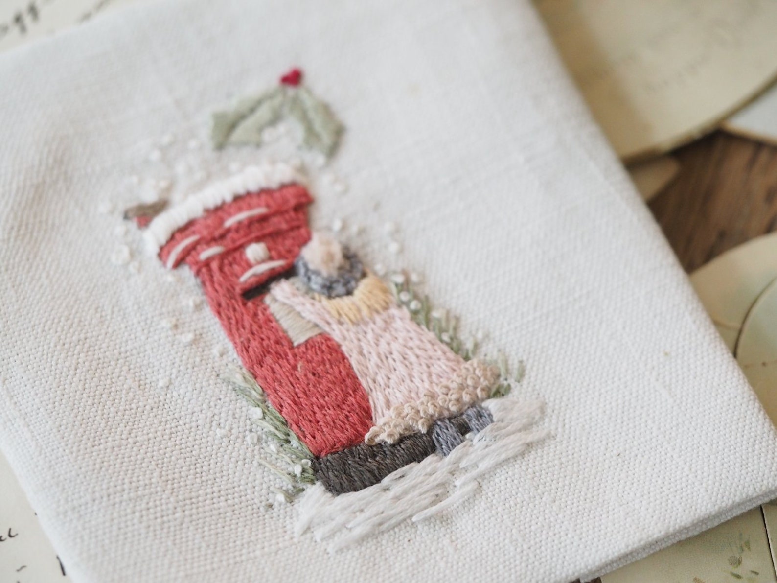 Season's Greetings - an Embroidery Kit From the Stitchery - Postcards ...