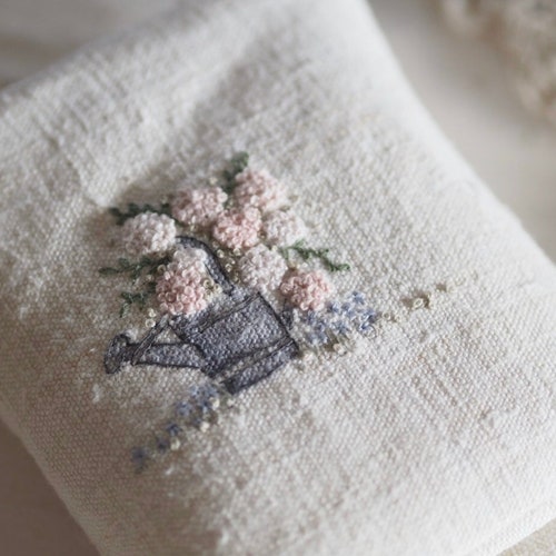 Ranunculus Wreath A Mini Embroidery Kit From the Stitchery - Etsy