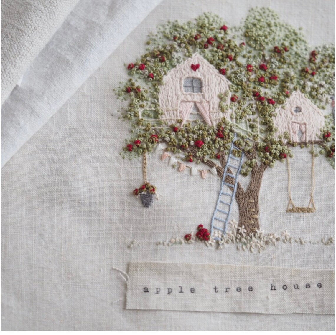 Apple Tree House an Embroidery Kit From the HAVEN Series - Etsy