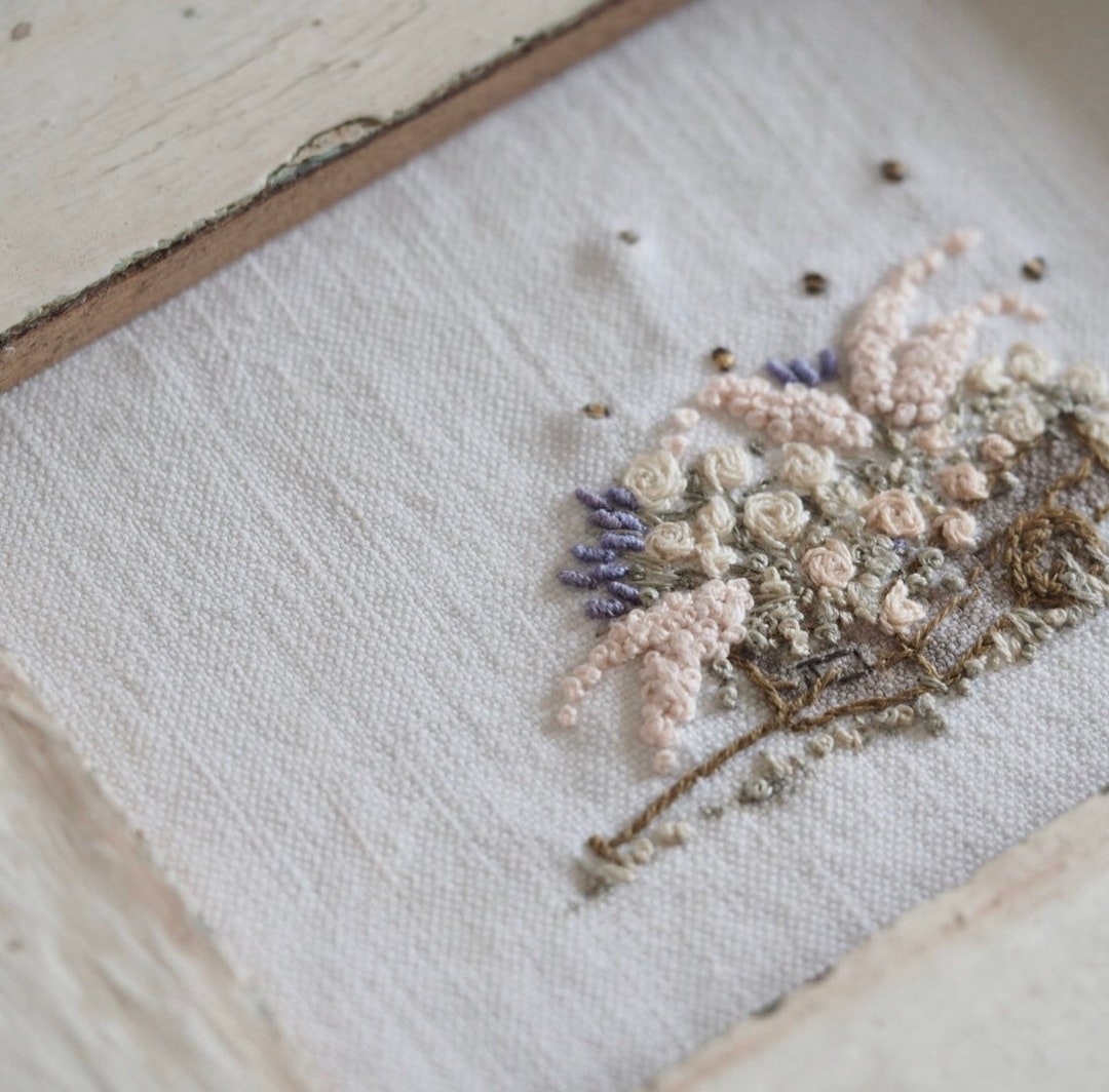 Flower Cart Embroidery Kit - Etsy