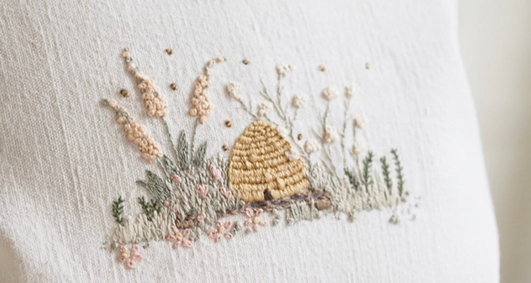 Vintage Beehive Embroidery Kit - Etsy