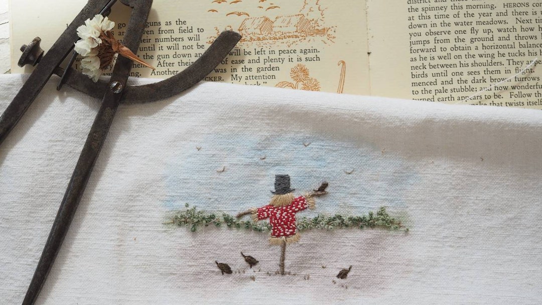 Scarecrow Season - an Embroidery Kit From the Stitchery - Postcards ...