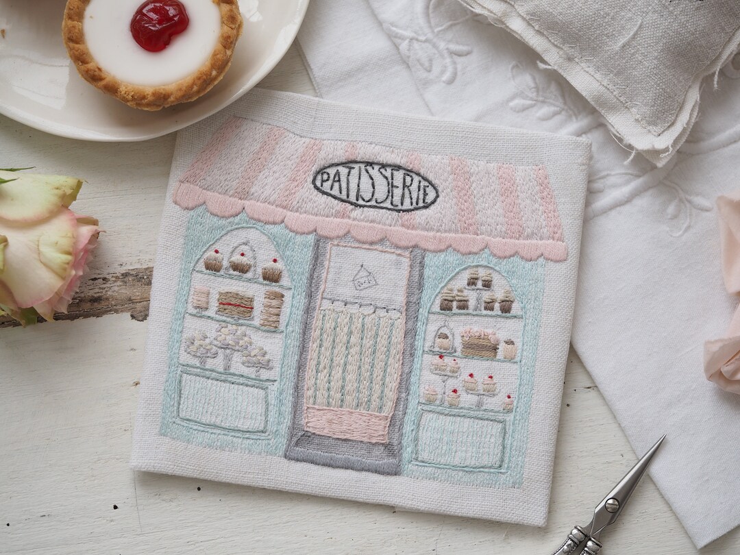 Cake Shop Embroidery Kit - Etsy