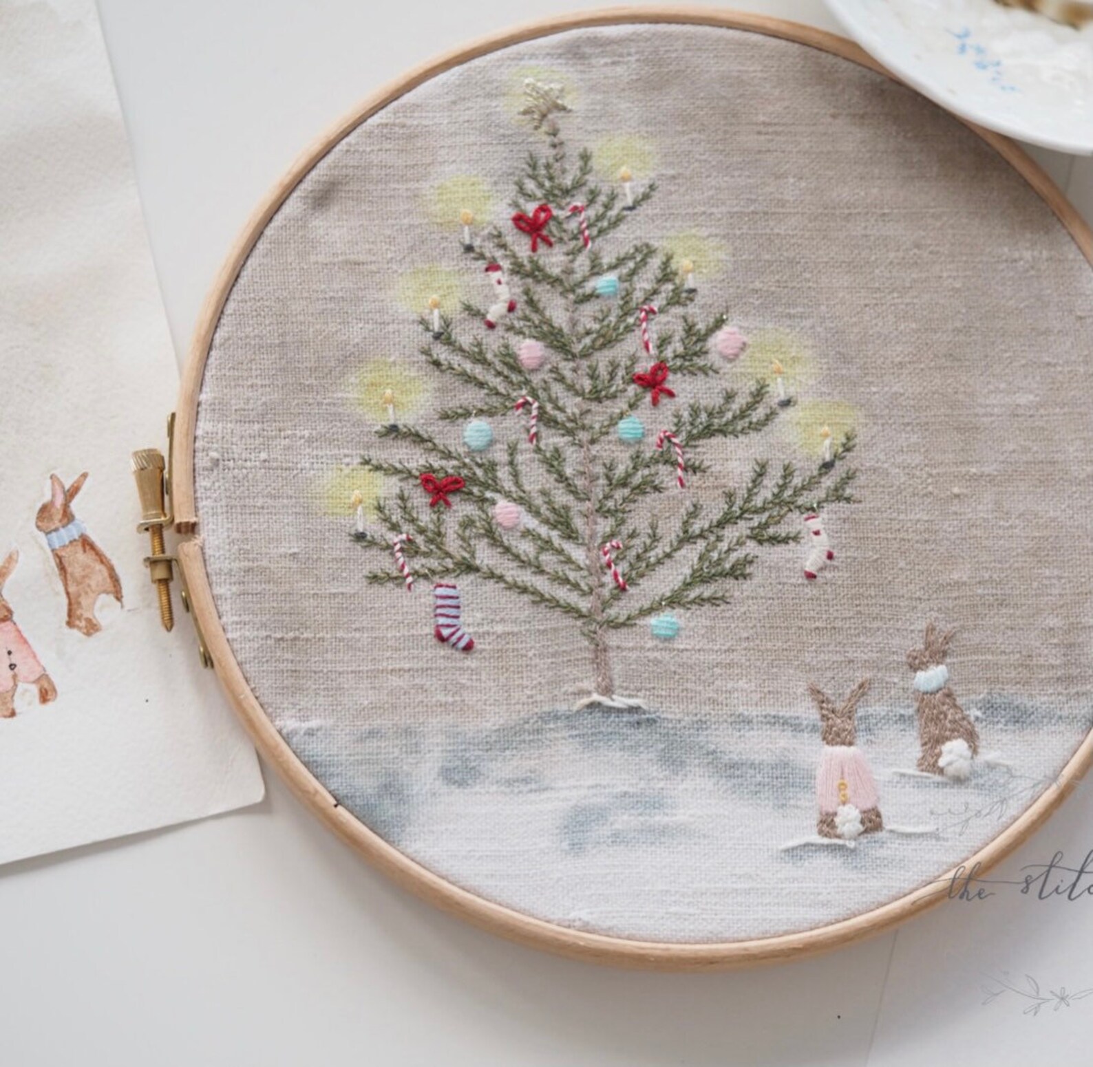 The Christmas Tree an Embroidery Kit From the inspired | Etsy