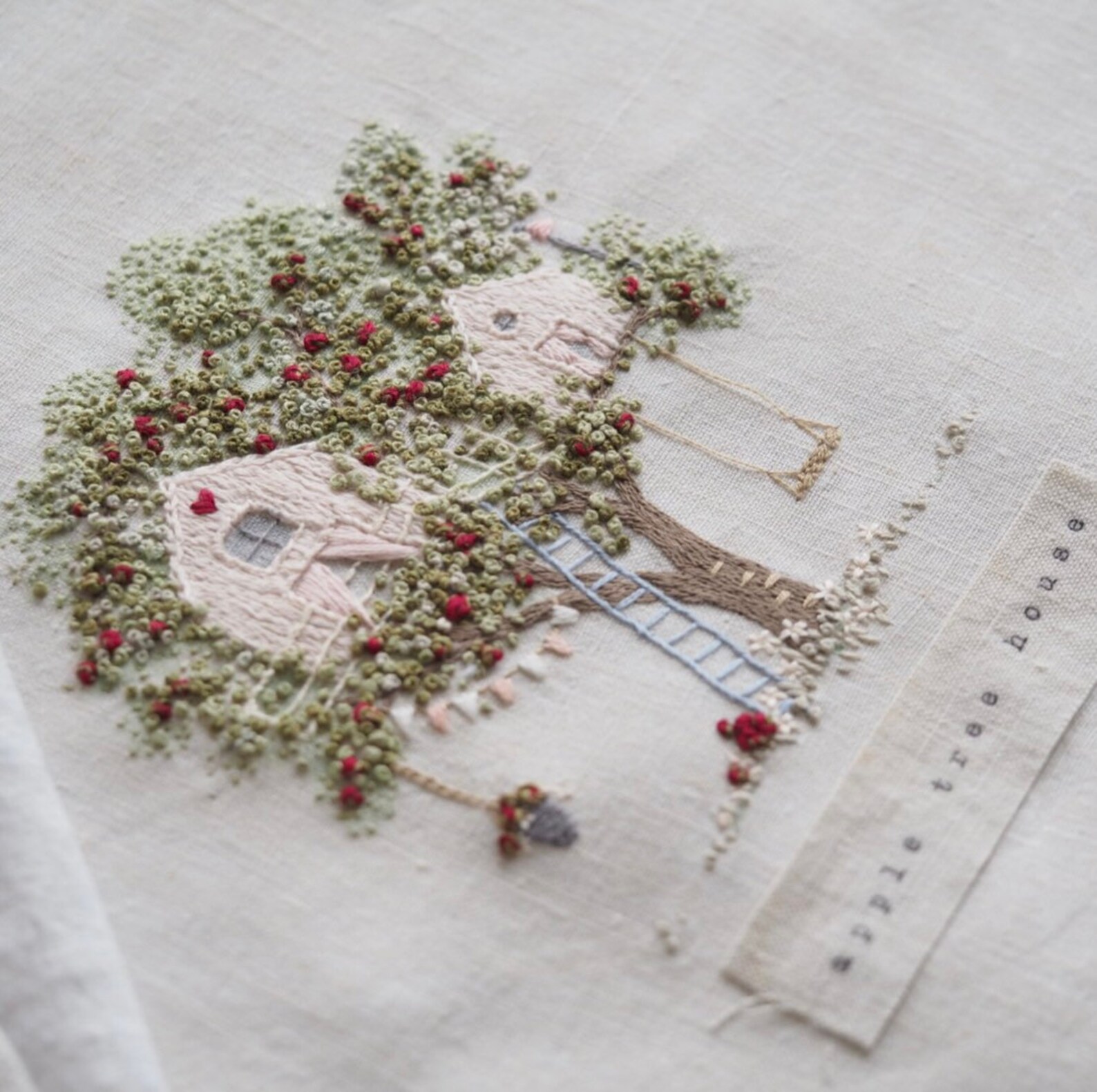 Apple Tree House an Embroidery Kit From the HAVEN Series - Etsy