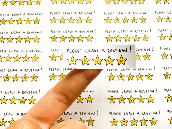 35 X Please Leave a Review Small Business Stickers | Etsy