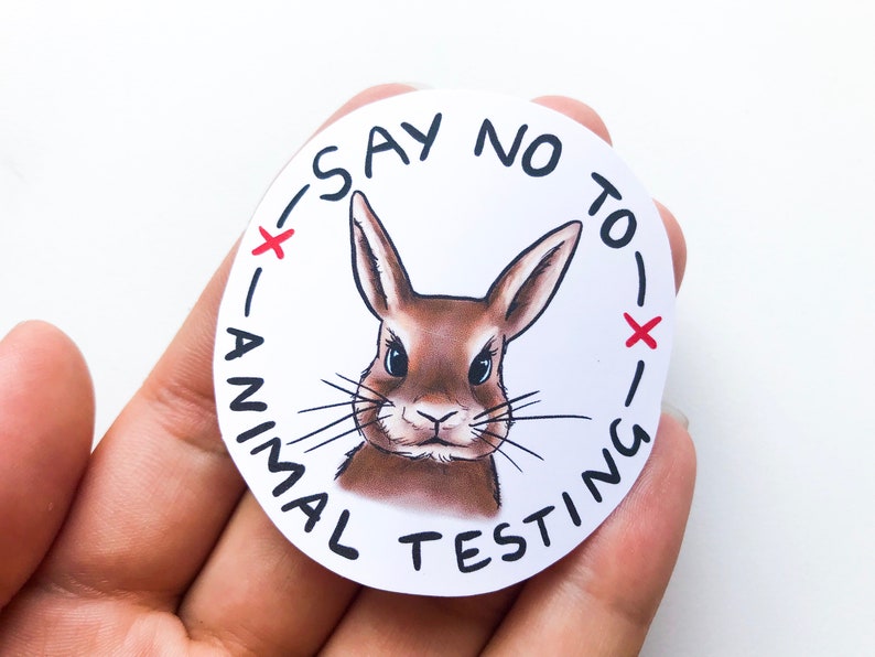 Say No to Animal Testing Vinyl Sticker Vegan Environment | Etsy