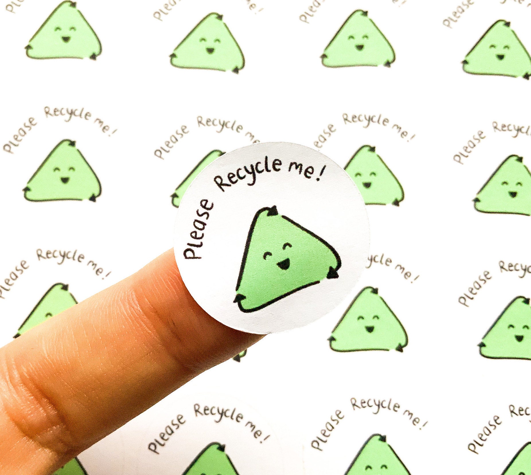 35 x Please recycle me small business sticker sheet stickers | Etsy
