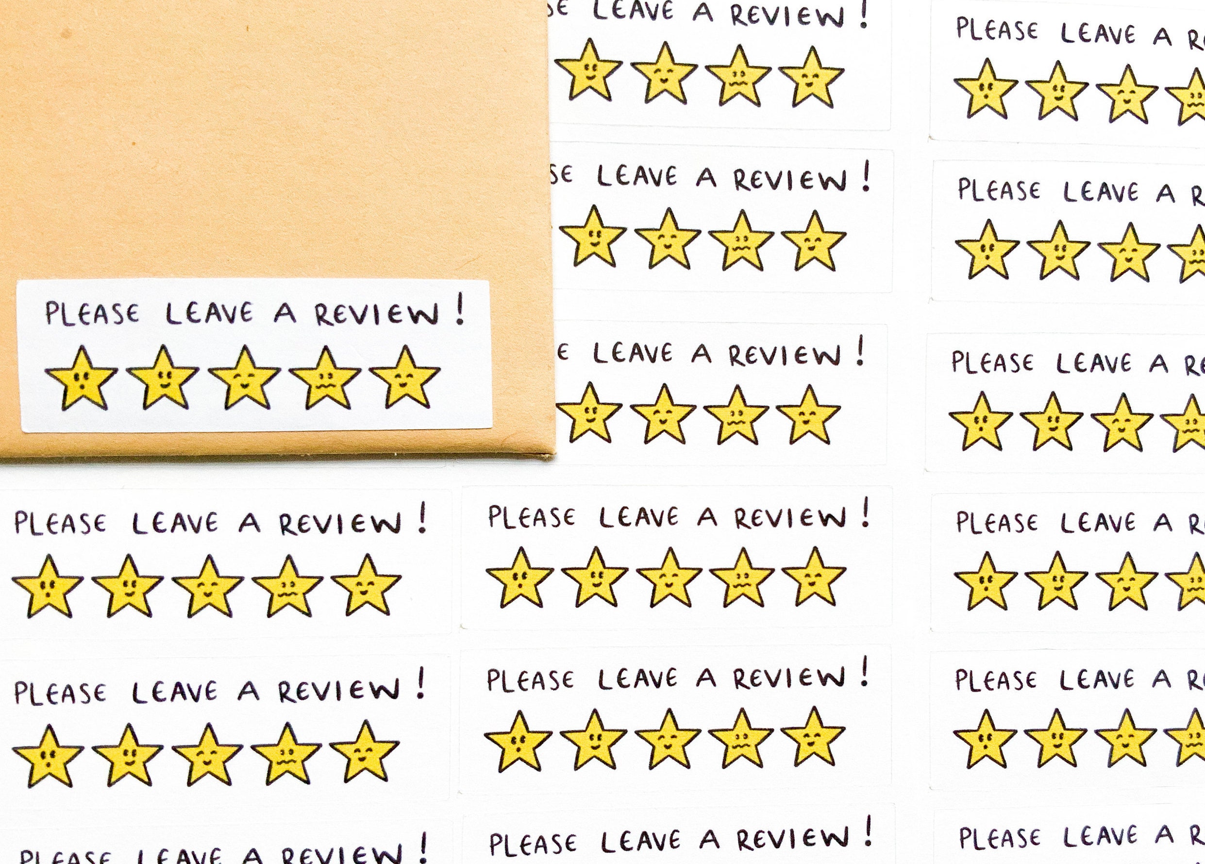 35 X Please Leave a Review Small Business Stickers | Etsy