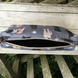 Handmade Labrador Dog Fabric Zip Coin Purse / Wash Bag / Cosmetic Bag ...