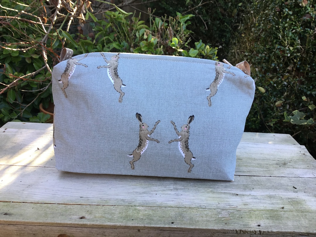 Handmade Hare Fabric / Wash Bag Cosmetic Bag - Etsy
