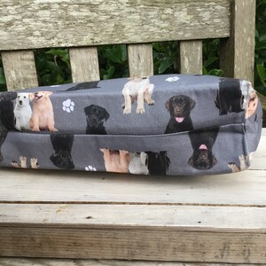 Handmade Labrador Dog Fabric Zip Coin Purse / Wash Bag / Cosmetic Bag ...