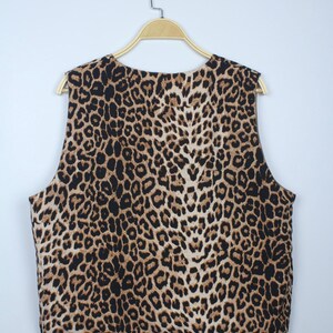 Leopard Vest, Women Vest, Leopard Waistcoat, Handmade Vest,leopard - Etsy