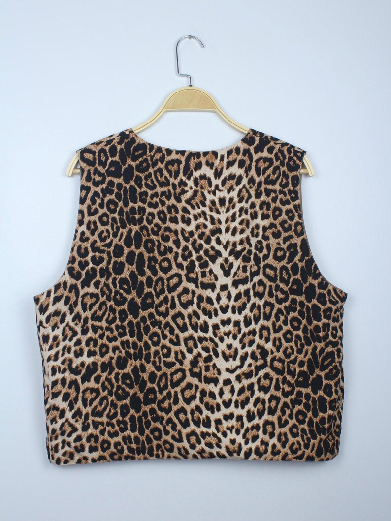 Leopard Vest, Women Vest, Leopard Waistcoat, Handmade Vest,leopard - Etsy