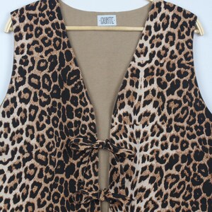 Leopard Vest, Women Vest, Leopard Waistcoat, Handmade Vest,leopard - Etsy