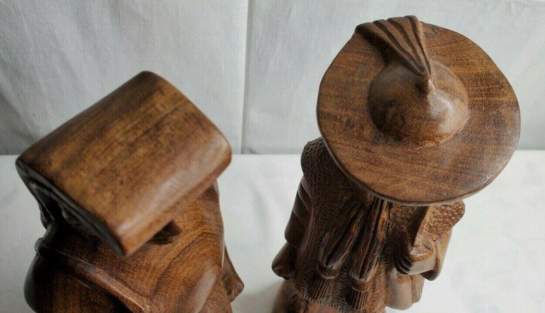 Chamula Chiapas Hand Carved Folk Art Wooden Sculptures Mexican Man ...