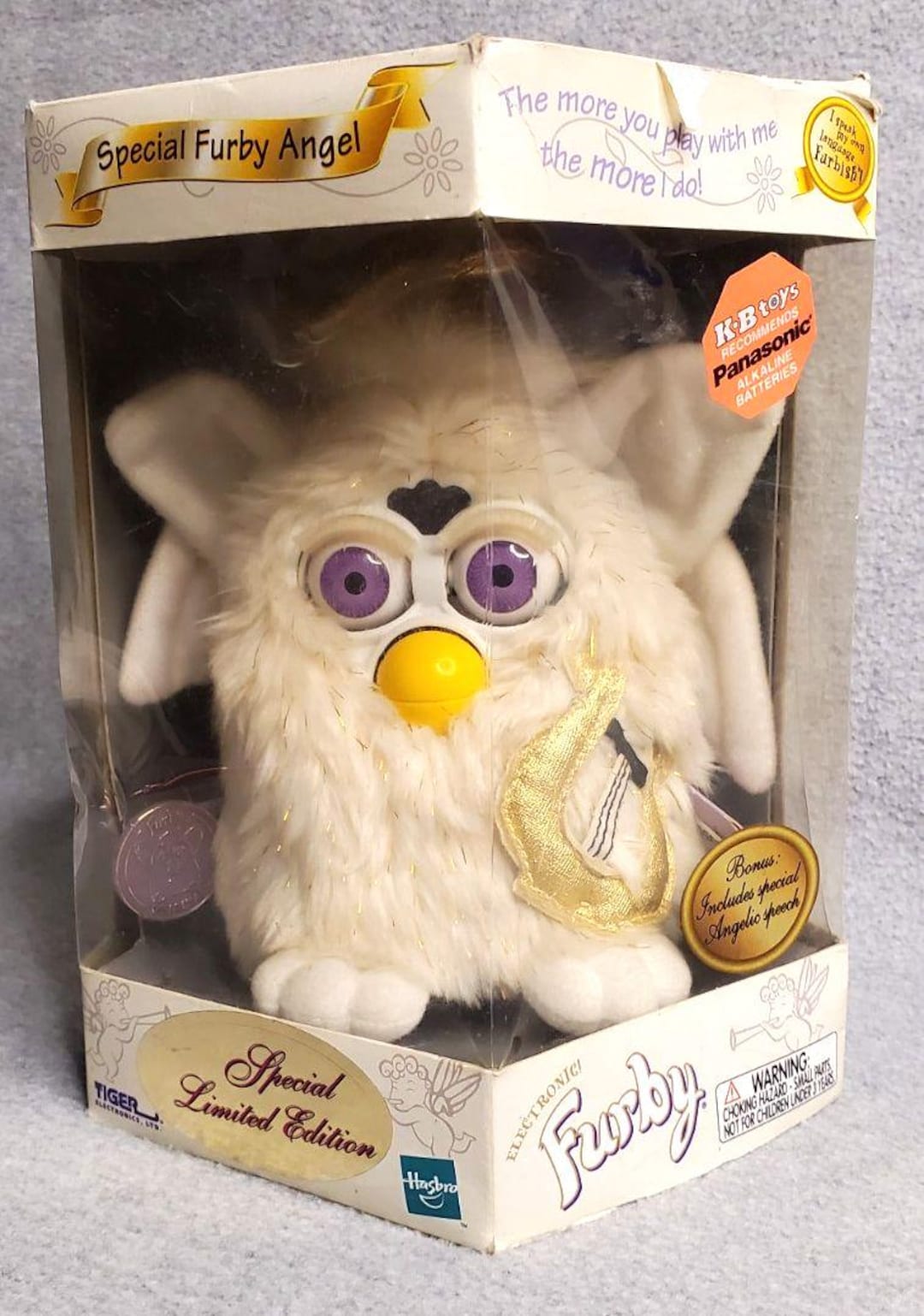 Furby Angel 2000 Special Limited Edition Angelic Speech #70795 Box ...