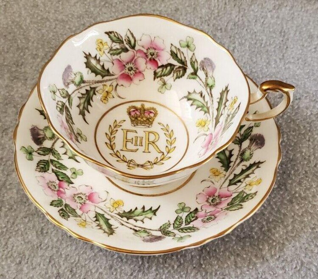 Coronation of H.M. Queen Elizabeth II ER 1953 Paragon England Teacup ...