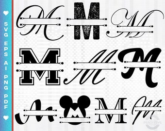 M monogram | Etsy