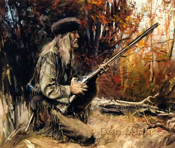 Mountain Man Oil Painting