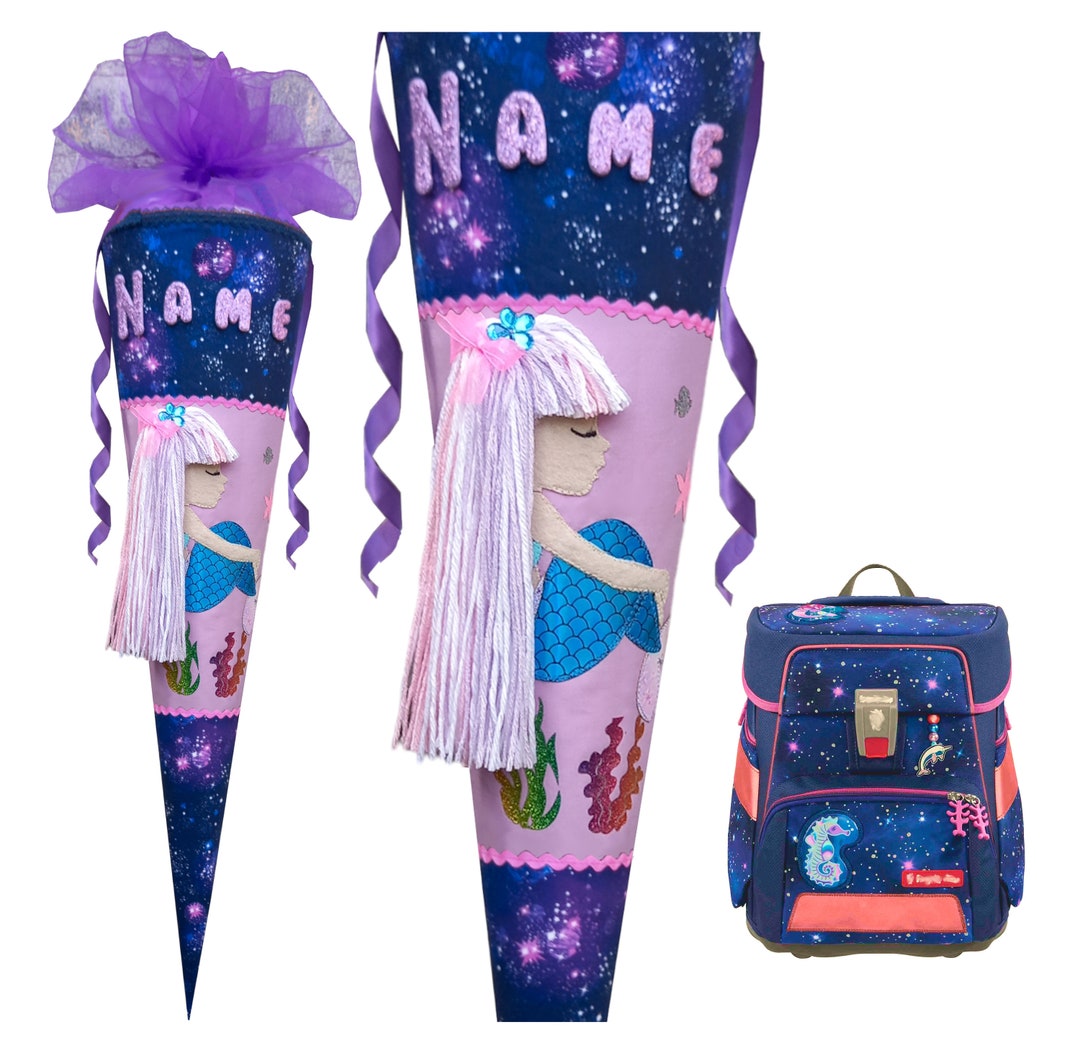 Mermaid School Cone Matching the Step by Step Star Seahorse Zoe, for ...