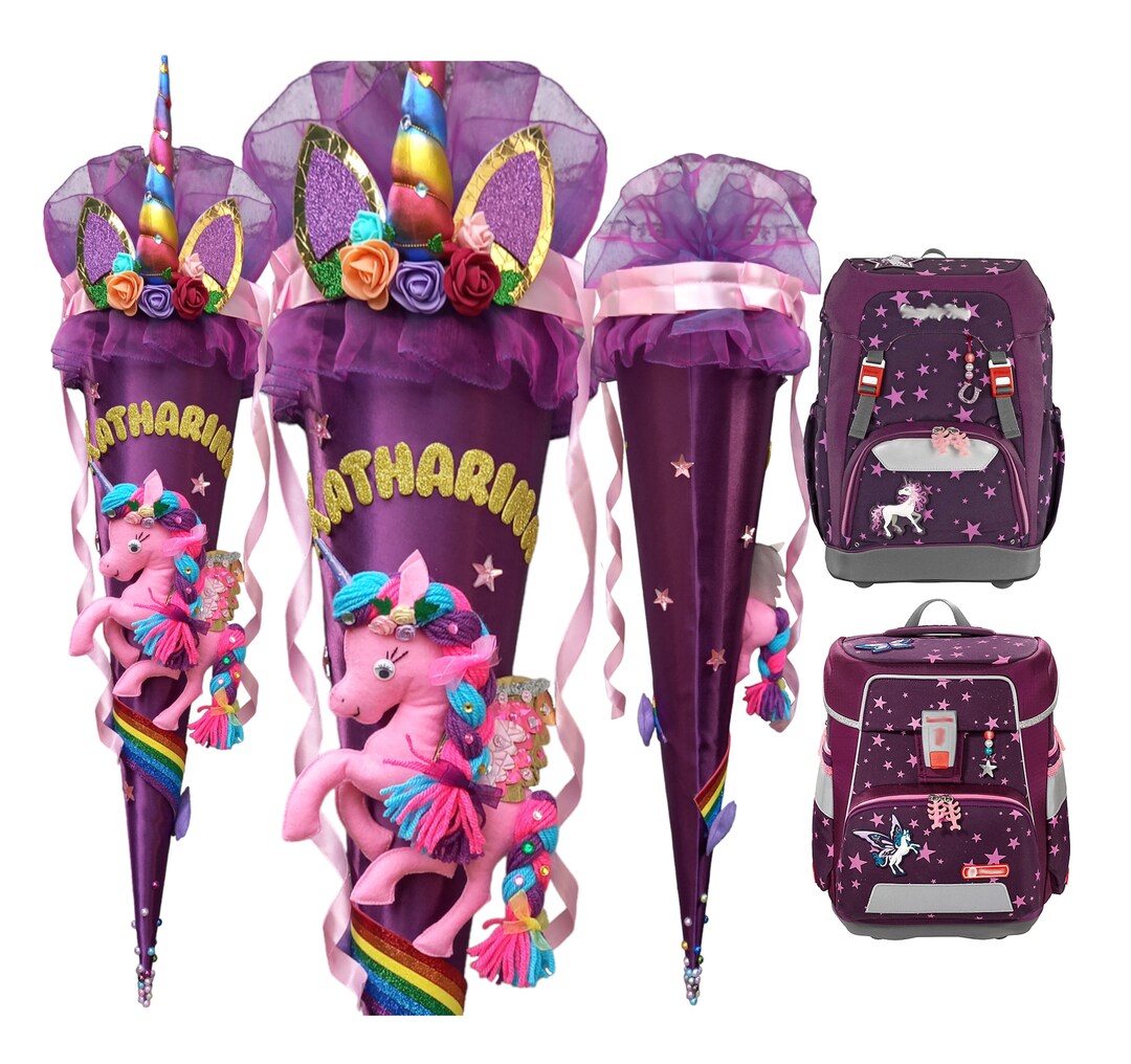 Unicorn School Cone for Girls Matching the Magic Unicorn/unicorn Nuala ...