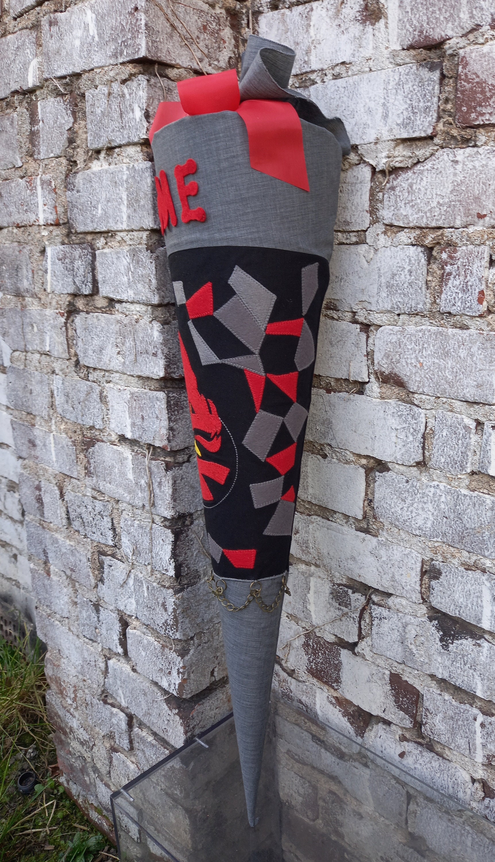 School Bag Match Ergobag Taekbärdo, Red Dragon, Custom, for Boys, Sewn ...