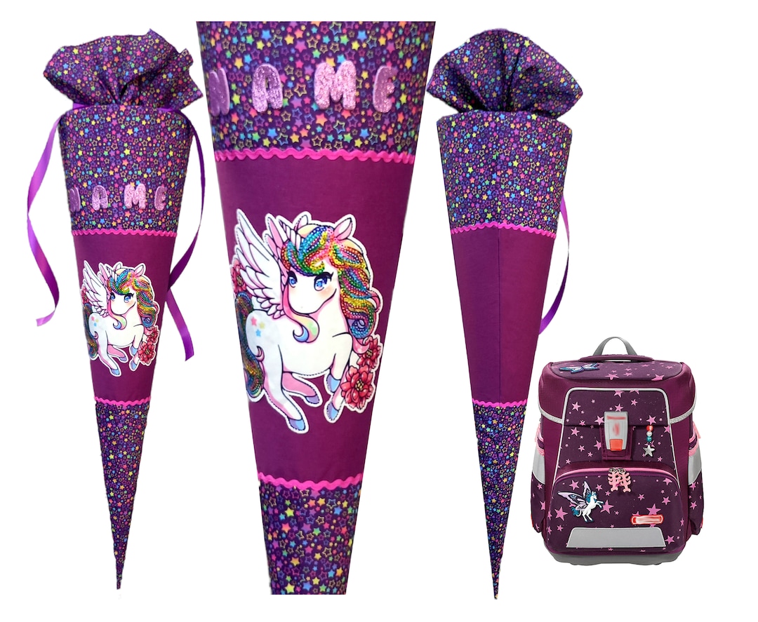 School Cone Matching the Dreamy Unicorn Nuala Step by Step, Eyela ...