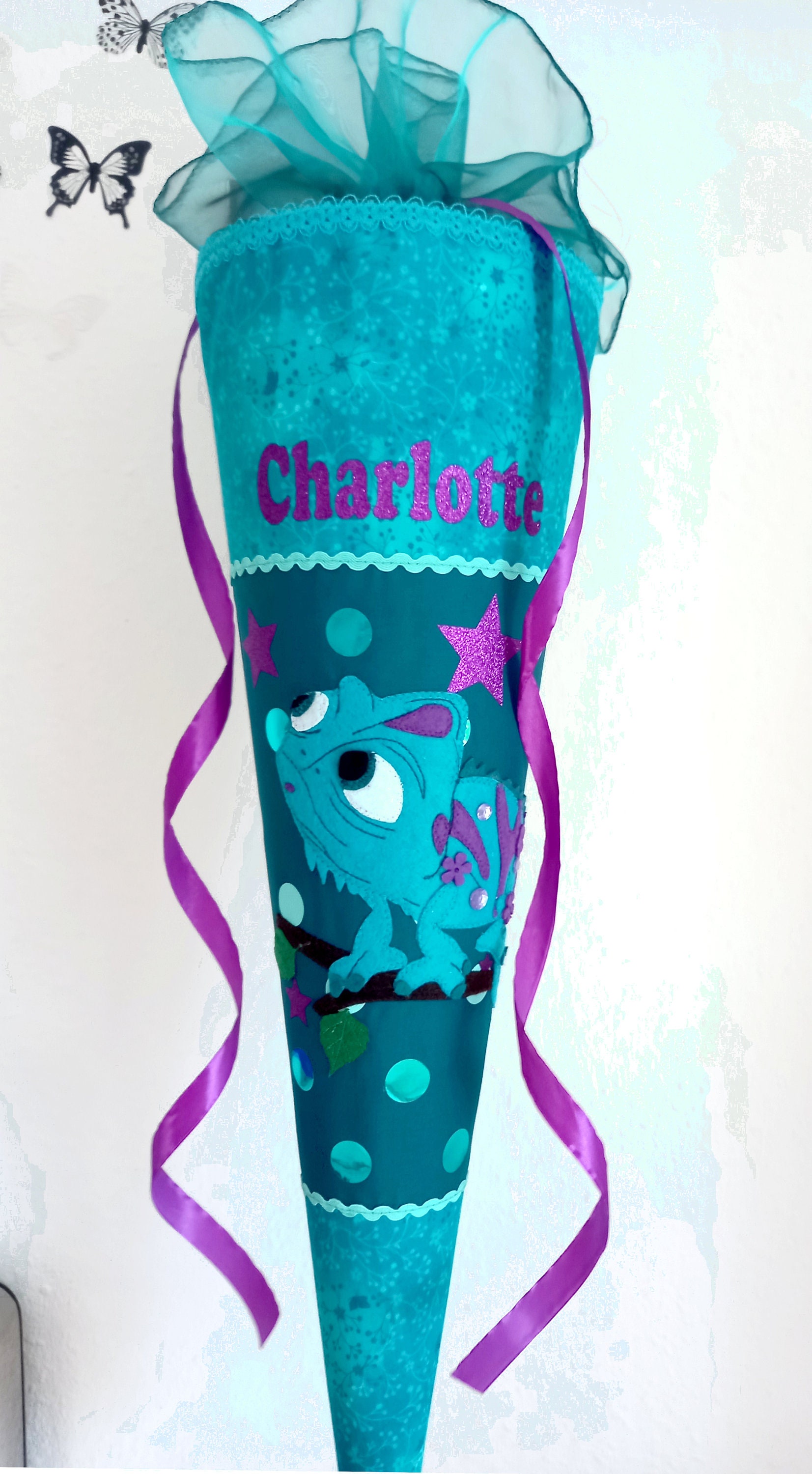 School Cone Match the Tropical Chameleon Step by Step, Custom, Name ...