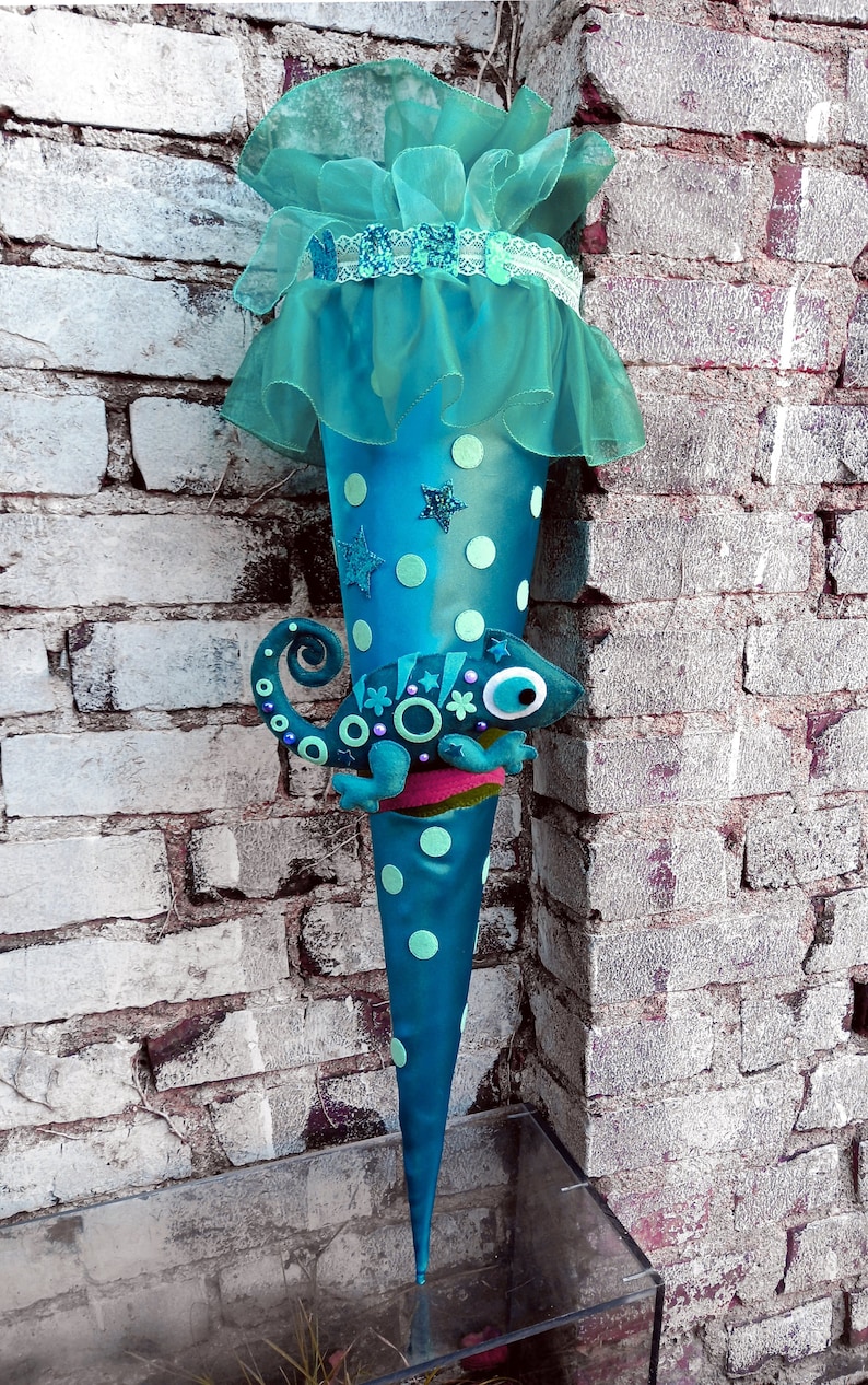 Chameleon School Cone 2025 – Fabric School Cone With Name – Matching ...