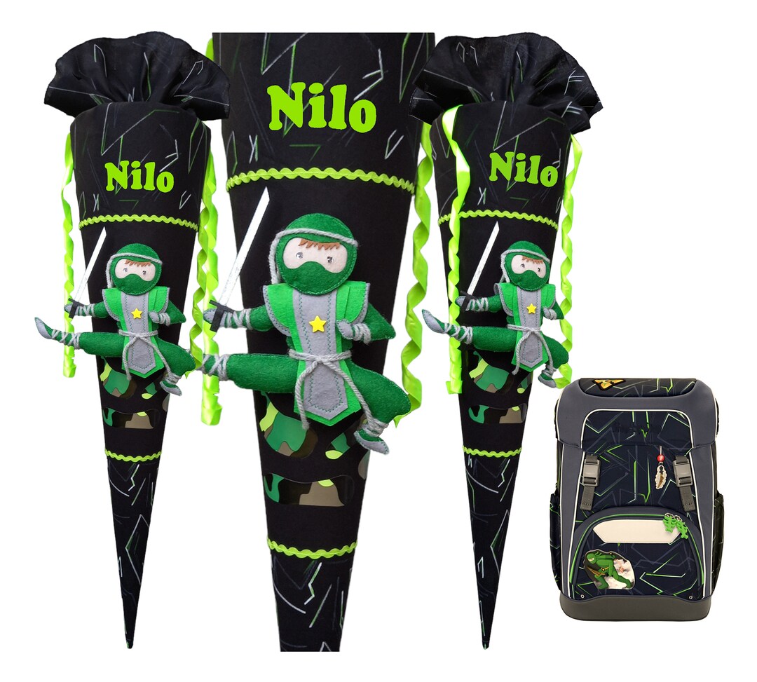 School Bag Matching the Step by Step Ninja Yuma, Ninja Kimo for Boys ...