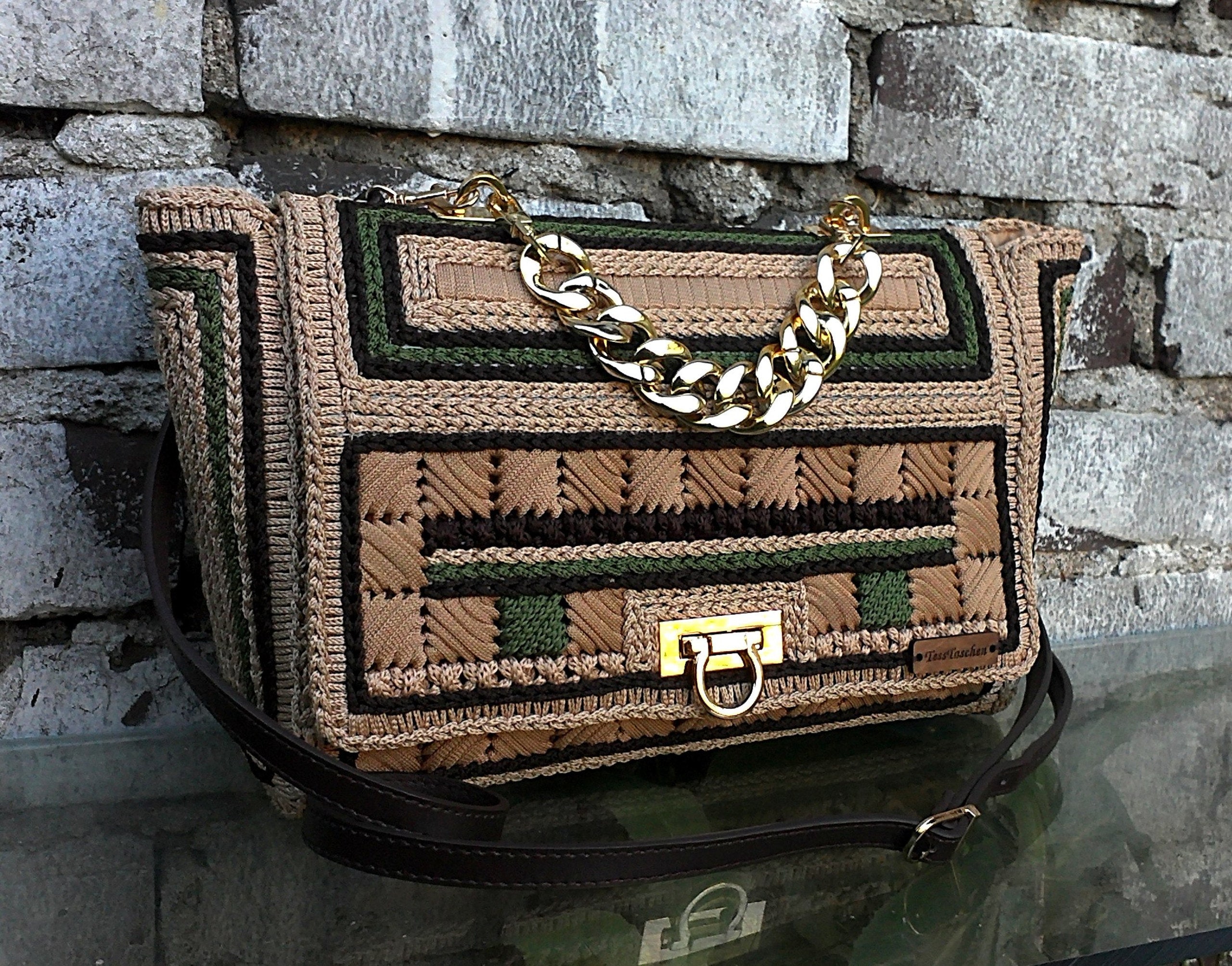 Hand-embroidered Bag. Knitted Designer Bag.an Exclusive Gift - Etsy