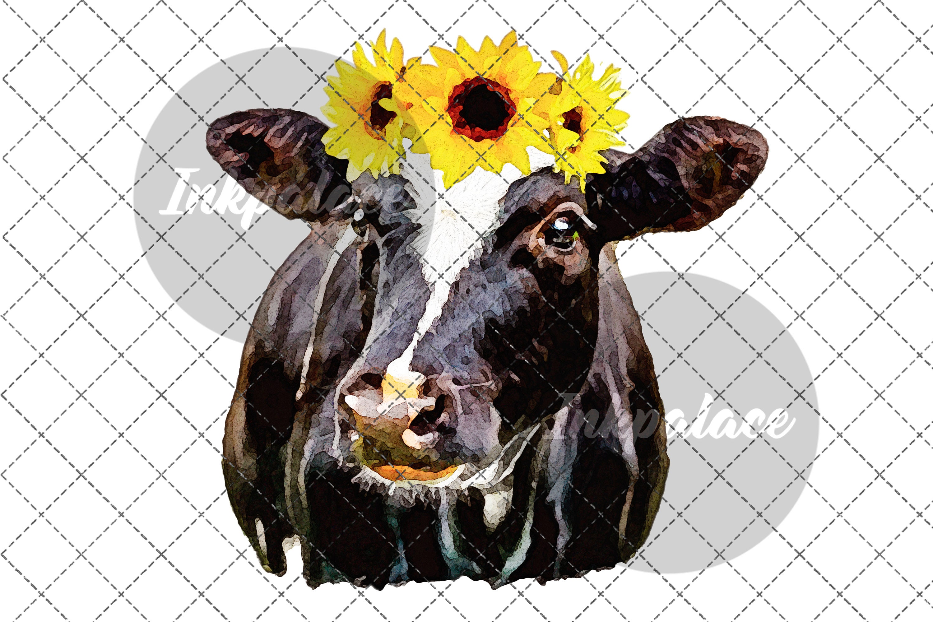 Heifer PNG, Heifer Cow, Heifer and Flowers, Funny Cow, Heifer Drawing ...