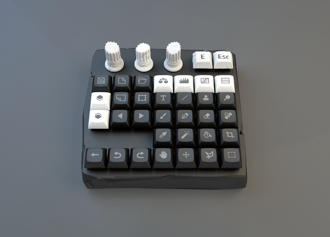 Antique Style Keyboard Keypad Shortcuts DIY for Photoshop - Etsy