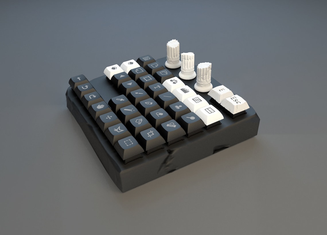 Antique Style Keyboard Keypad Shortcuts DIY for Photoshop - Etsy