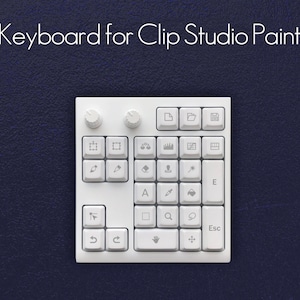 White Keyboard Keypad Controller for Clip Studio Paint - Etsy