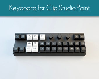 Mechanical Keyboard for Photoshop and Clip Studio Paint - Etsy