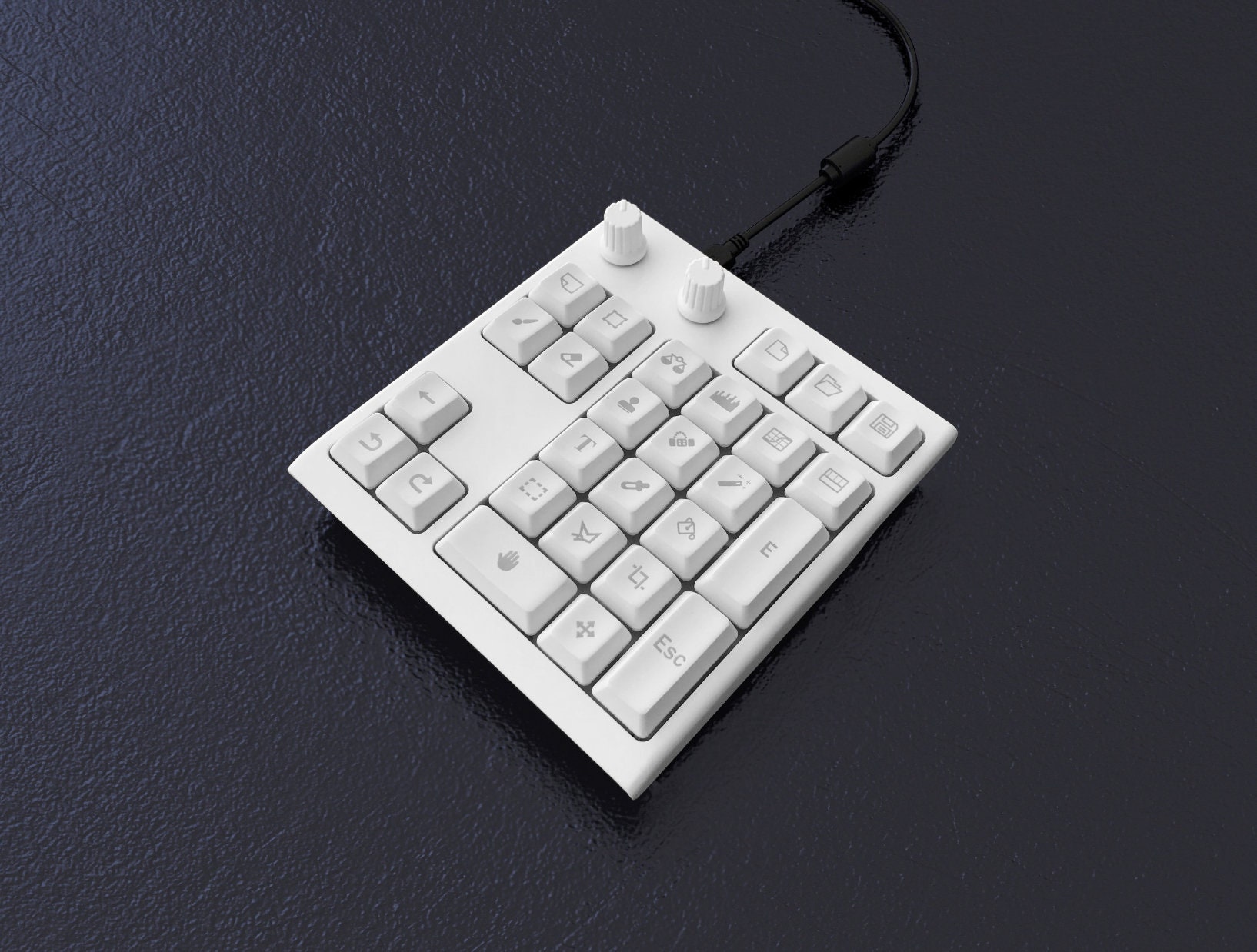 White Small Controller Keypad Keyboard for Photoshop - Etsy