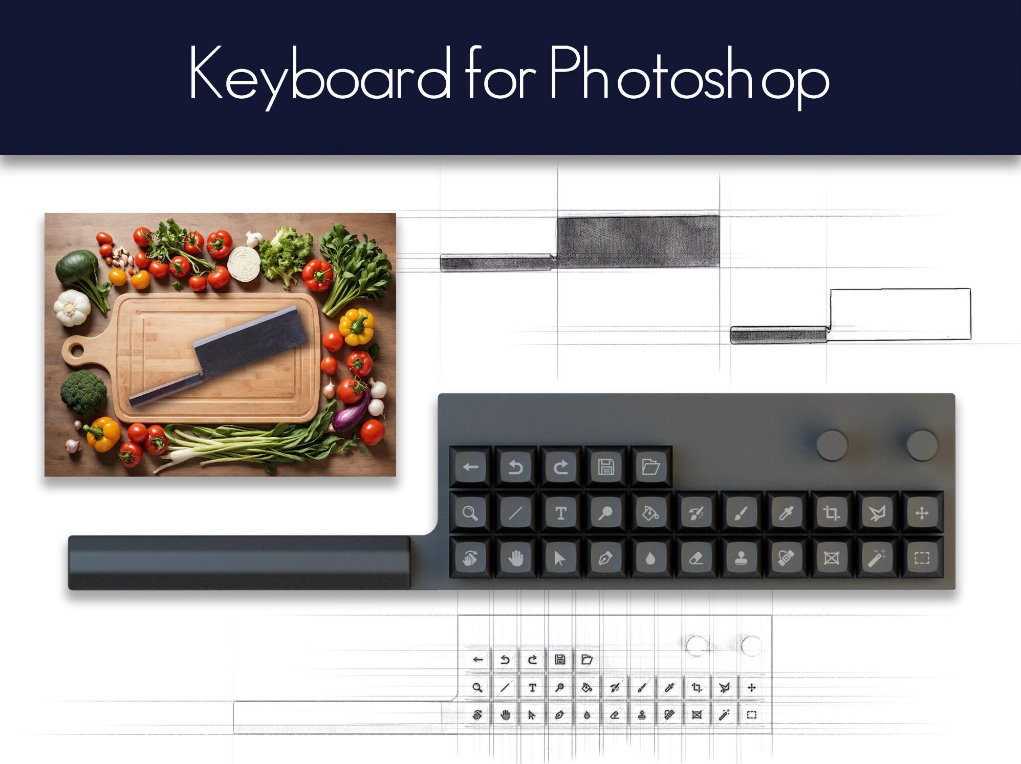 Custom Mechanical Keyboard for Photoshop Custom Keyboard Keys - Etsy
